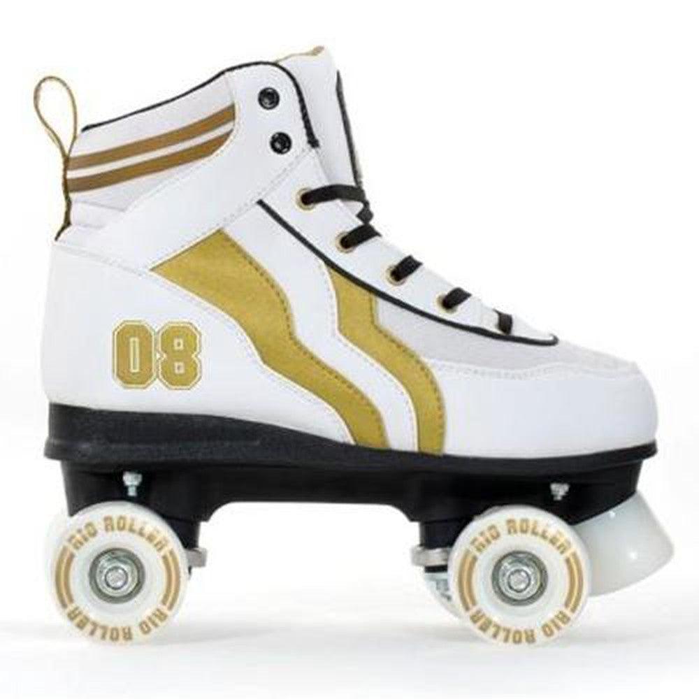 Rio Varsity Roller Skates White & Gold – Extreme Skates Taringa